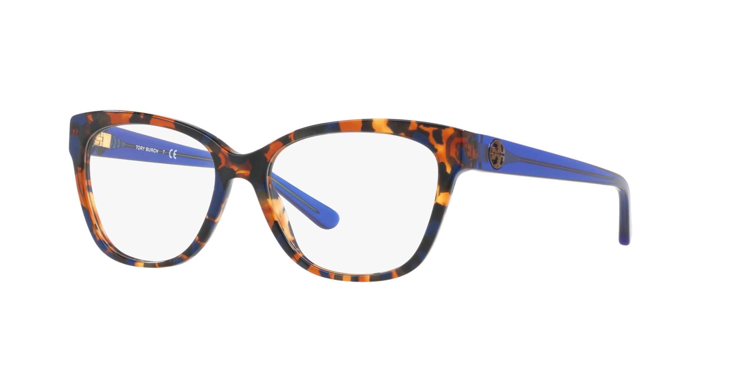 Tory Burch TY2079 Eyeglass Frames 1683-51 - Blue Flake Tort TY2079-1683-51