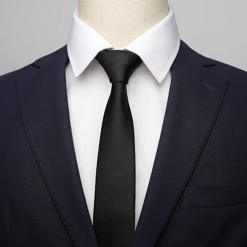 WeiShang Lot 4 PCS Classic Men's Skinny Width 2.3" Slim Necktie Solid Color Tie