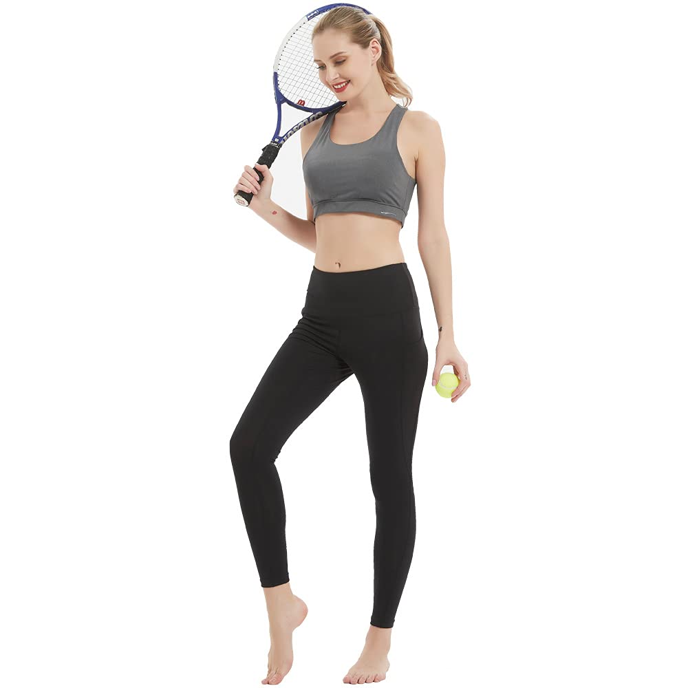 Truity Women’s High Waist Activewear Leggings Workout Running Tights Tummy Control Athletic Yoga Pants with Pockets