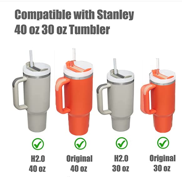 Upmely Silicone Spill Stopper for Stanley Cup 1.0 40oz 30oz,Leak Stopper Compatible with Quencher H2.0 FlowState Tumbler 30oz 40oz for stanley accessories 6pack