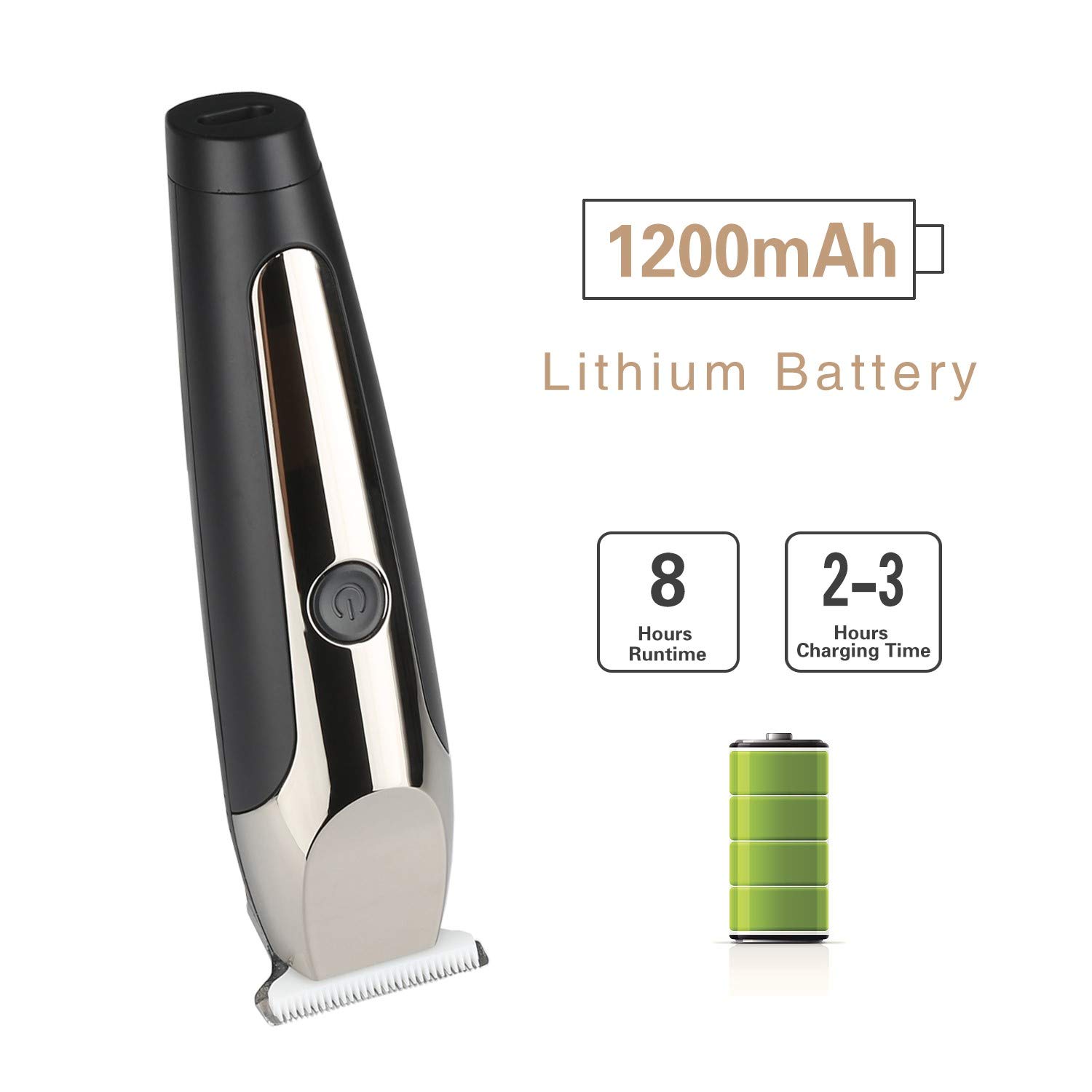 WZGZFER Hair Clippers Professional Trimmer Kit Cordless Barber Clipper with 6 Adjustable Guide Combs Rechargeable Hair Trimmer Set, Hair Cutting Machine Grooming Kit for Men/Kid/Baby (Silver)
