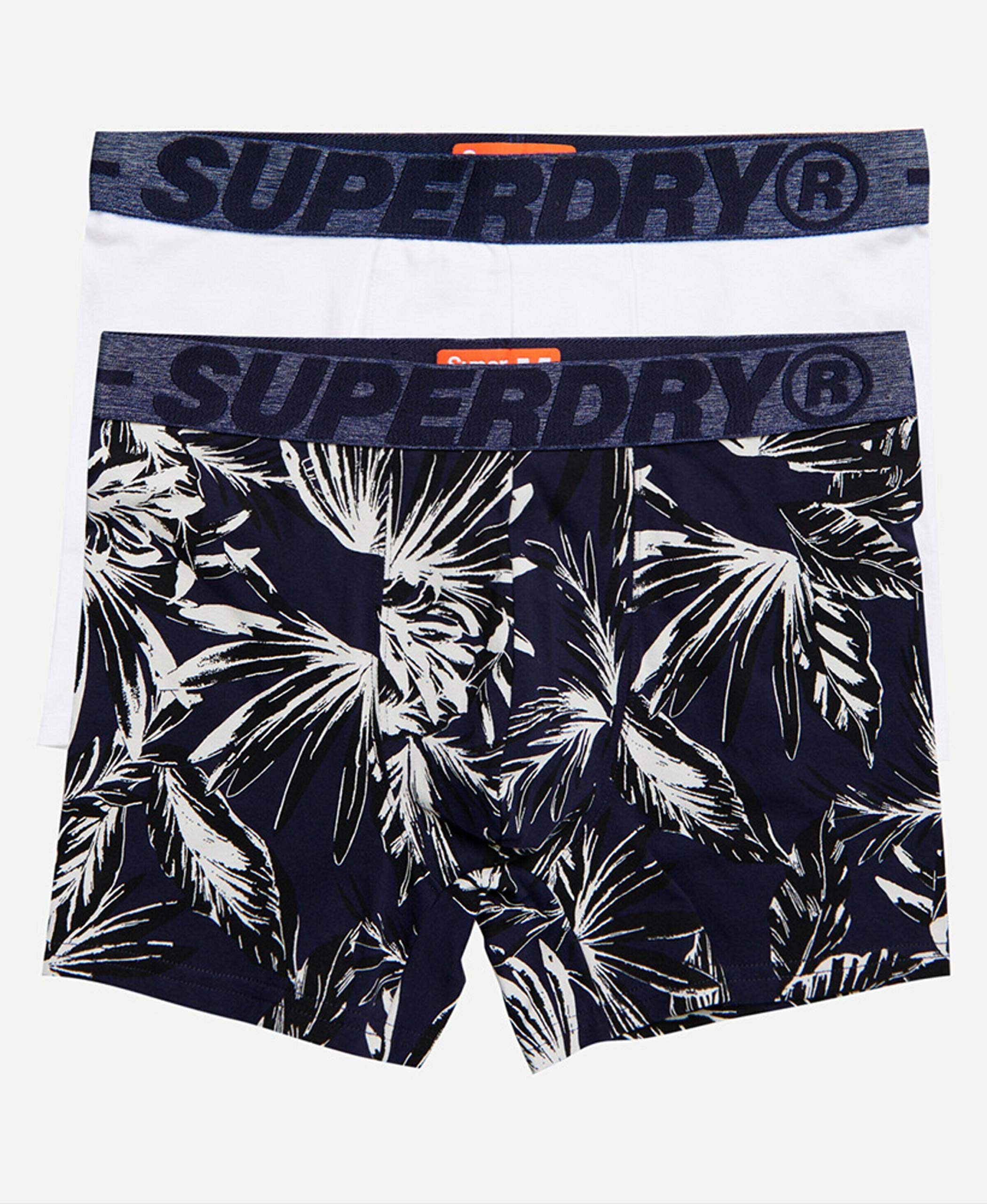 Superdry Mens Organic Cotton Boxer Double Pack White Multipack Size Xl
