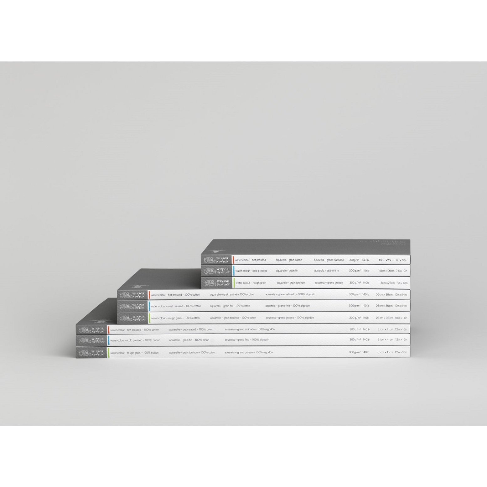 Winsor & Newton Professional Watercolor Paper Block, Cold Pressed 140lb, 9"x12", White
