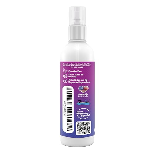VAL Lombardi Magnesium Aromatherapy Spray with Peppermint & Essential Oils - Quick Comfort for Head Tension, Made in USA, 4 oz.