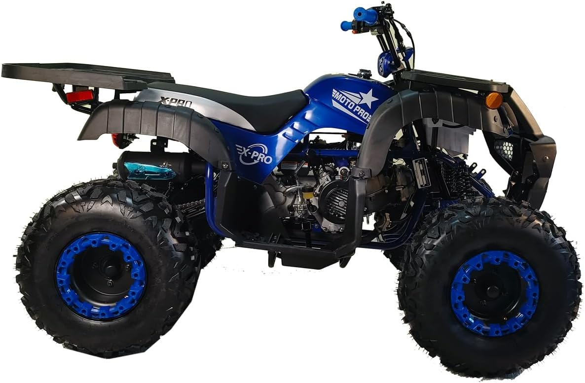 X-PRO 200 Utility ATV with Automatic Transmission w/Reverse,Big 23"/22" Wheels! (Blue)