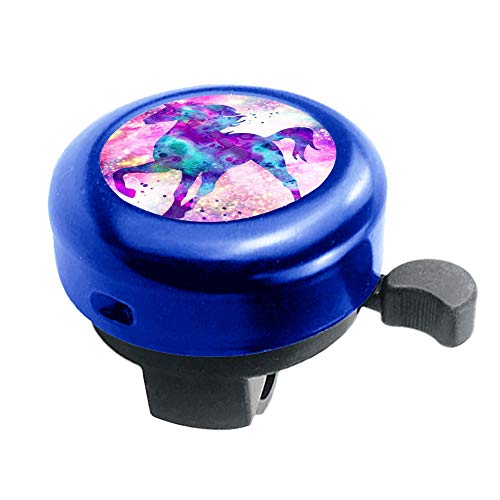 ZYCCW Customized Design Bike Bicycle Bell, Loud Long Crisp Clear Sound for Adults Kids Mountain Road Bike BMX Electric Bike (Nebula Unicorn)