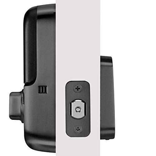 Yale Assure Deadbolt Lock, Black Suede Keyless Non-Connected Entry Door Lock with Digital Keypad Touchscreen for Code Entry, YRD256-NR-BSP