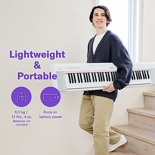 Yamaha 76-Key Piaggero Ultra-Portable Digital Piano, Black (NP35B)