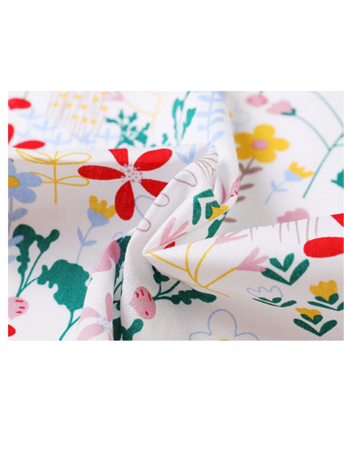 Womens Girls Cute Handkerchiefs 100% Soft Cotton Floral Handkerchief Hankies 6PCS