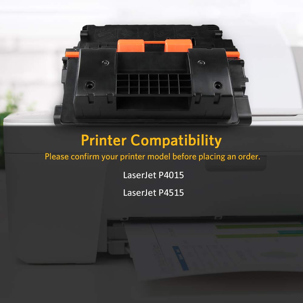 v4ink Compatible Toner Cartridge Replacement for HP 64X CC364X 90X CE390X (1-Pack, High-Yield) Work with Laserjet P4015 P4515, LaserJet Enterprise 600 M602 M603, LaserJet Enterprise M4555 Series
