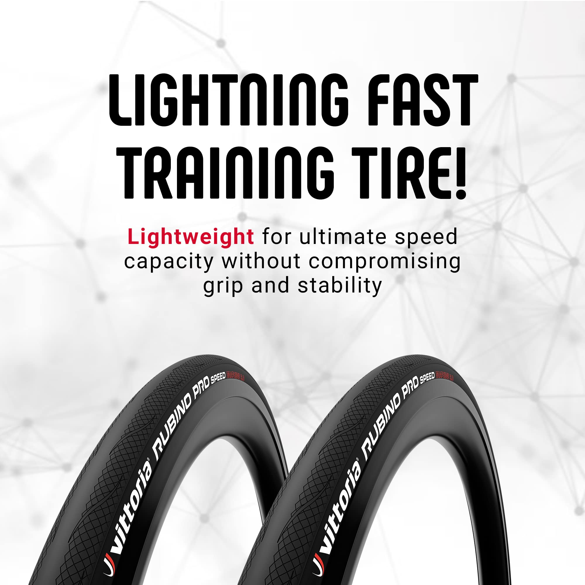 Vittoria Rubino Pro IV Speed G2.0 - Performance Road Bike Tire - Foldable Bicycle Tires (700x23c, Full Black)