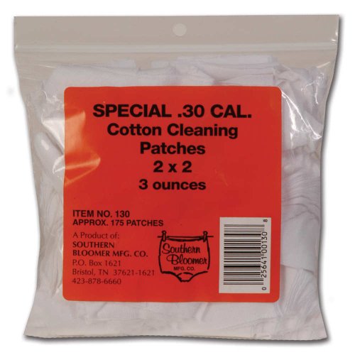 Southern Bloomer Mfg. Co. 30 Cal Cotton Cleaning Patches - SQDIN1017S76