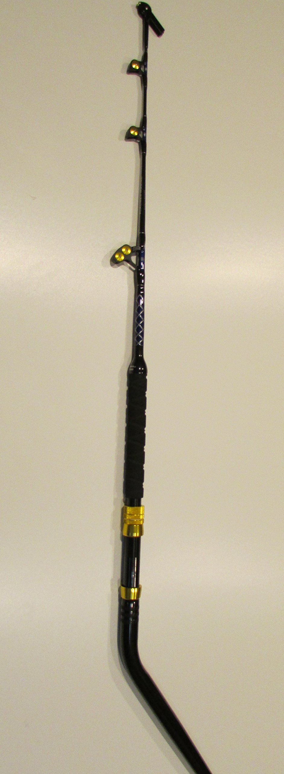 Xcaliber Marine Offshore Series 80lb Saltwater Deep Drop Swivel Tip Trolling Rod(Blue & Silver)