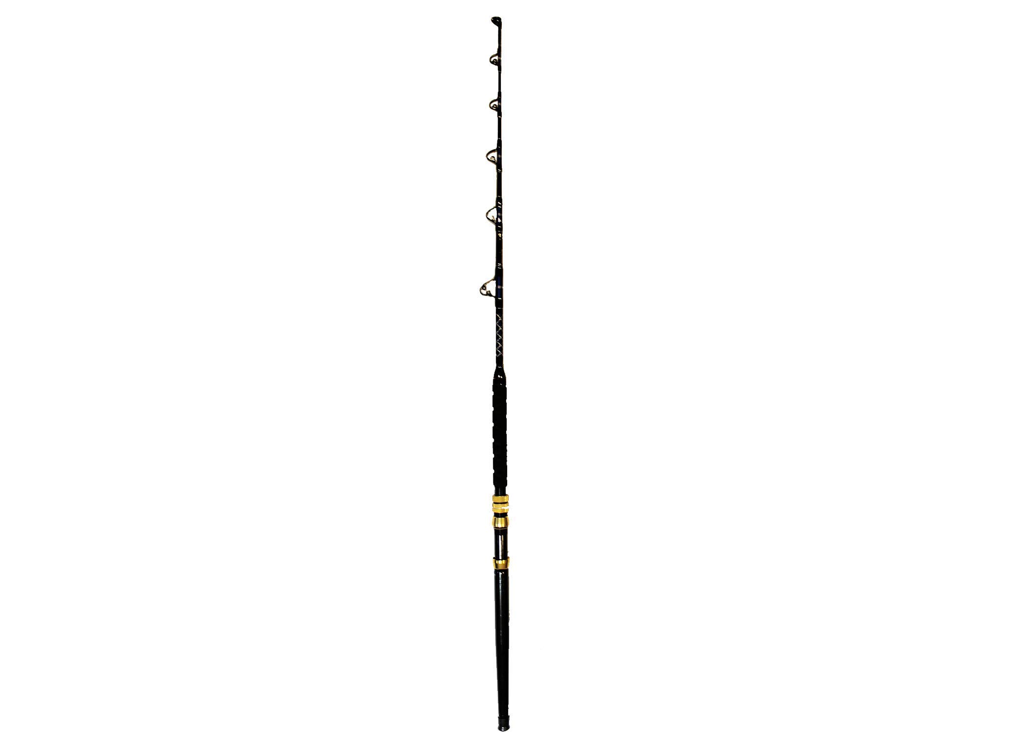 Xcaliber Marine Pair of PRO Tournament Series 6' 80-130 LB Saltwater TROLLING RODS Includes Bent and Straight Butt