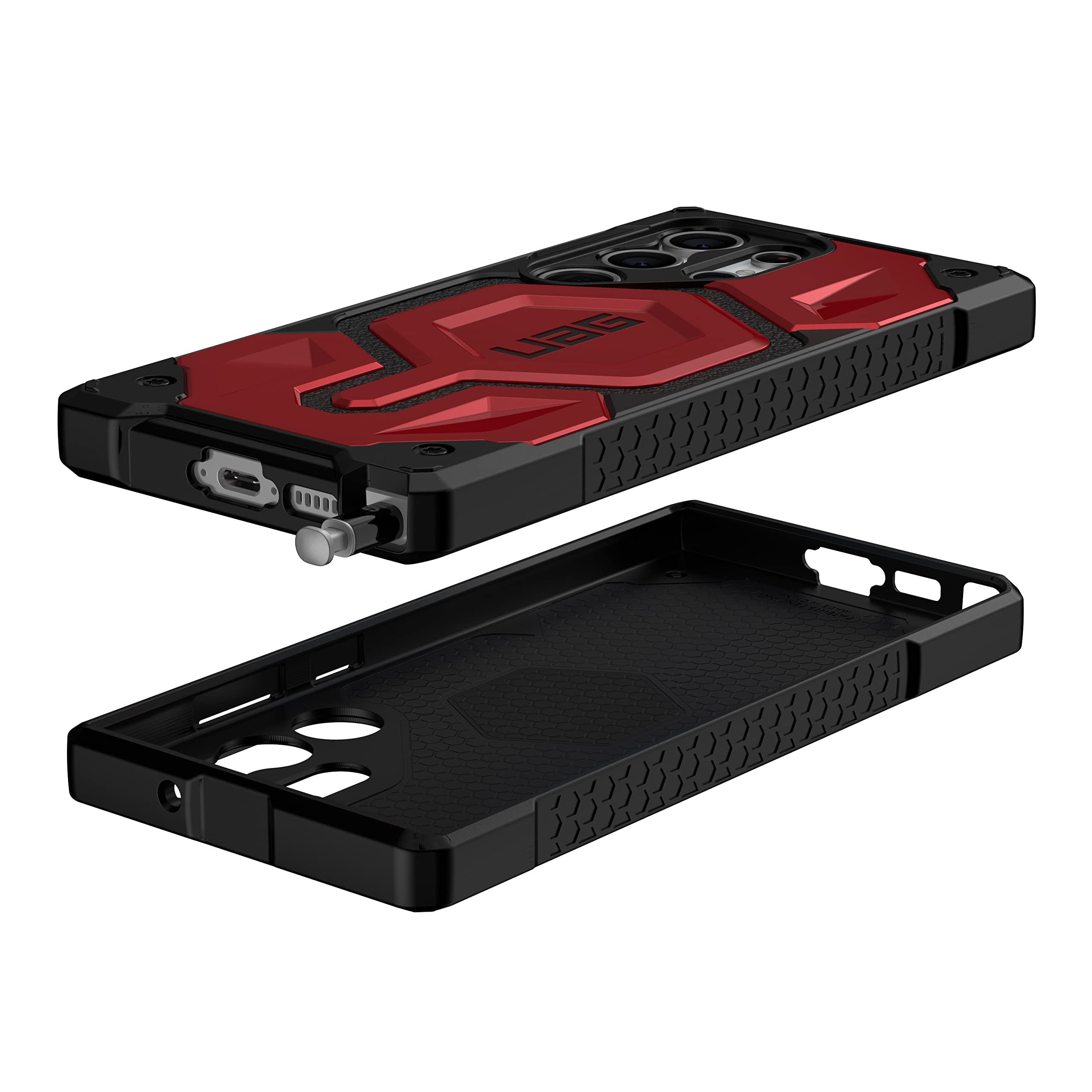 URBAN ARMOR GEAR UAG-GLXS23ULT-PM-CR Galaxy S23 Ultra Shockproof Case, Monarch Pro Crimson