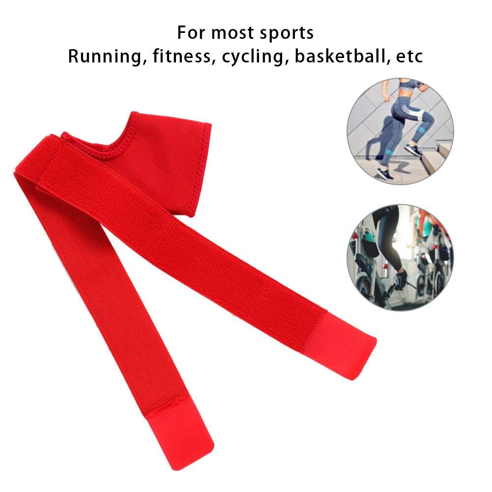 Ymiko Ankle Bandage Breathable Ankle Support Brace, Sports Ankle Joint Support Strap for Sprain Injury Recovery (Red 1 Pair) (L)