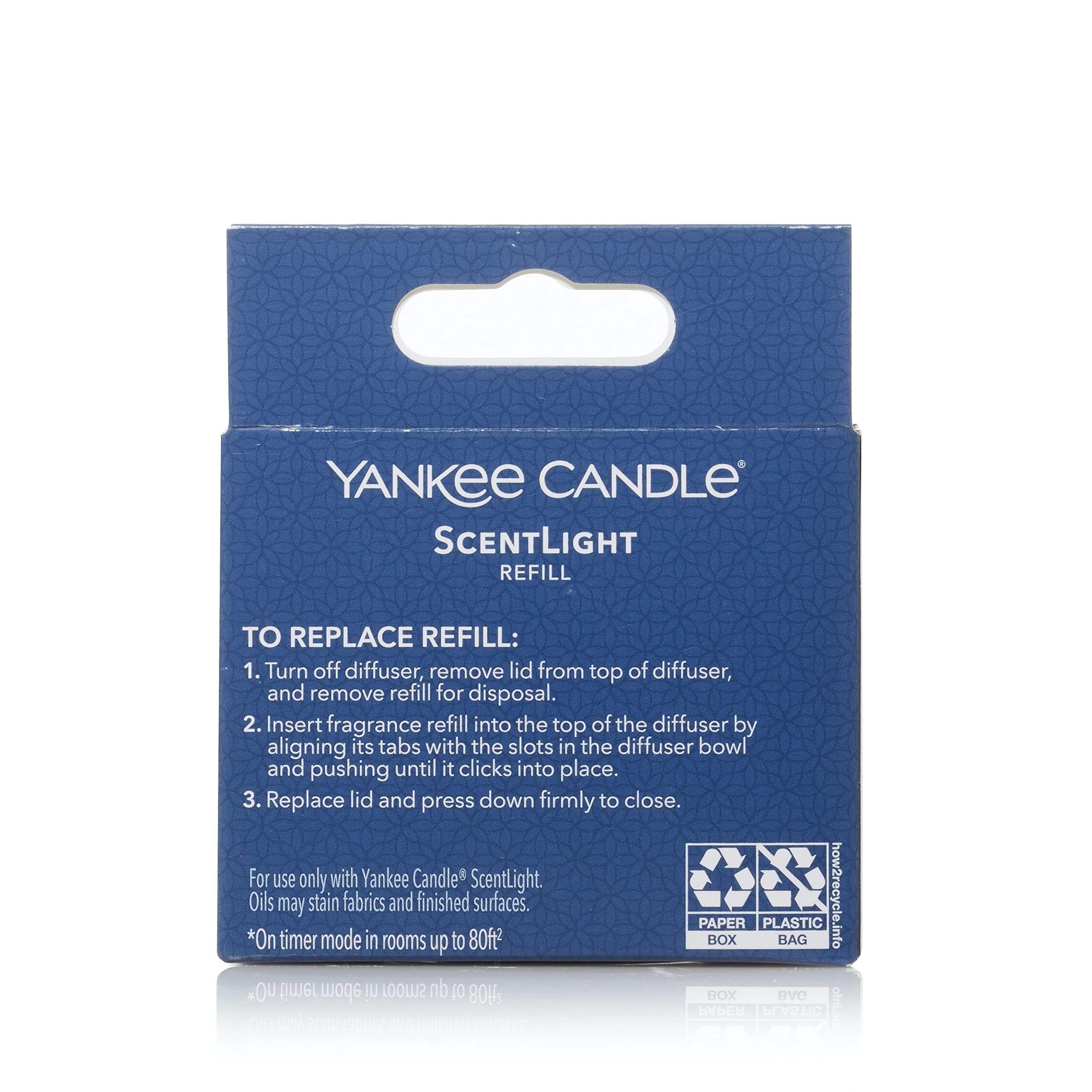 Yankee Candle ScentLight Electric Diffuser Refill, 1.28 oz, Black, 3 Count