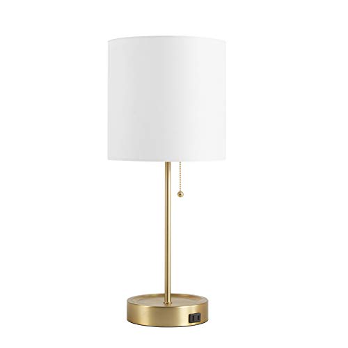 Urban Lifestyle Stick Lamp with Gold Metallic Catch-All Base, Model: NK640680