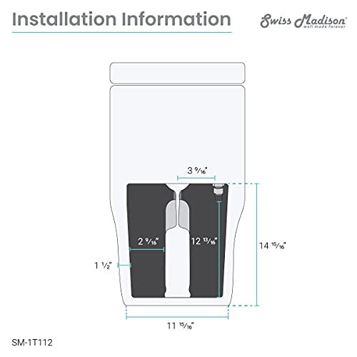 Swiss Madison SM-1T112 Ivy One Piece Toilet Dual Flush