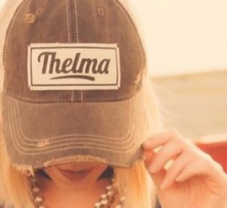 VINTAGE LIFE Best Friends Baseball Cap for Women Funny Trucker Hat Cute Distressed Ball Caps (Thelma, Black)