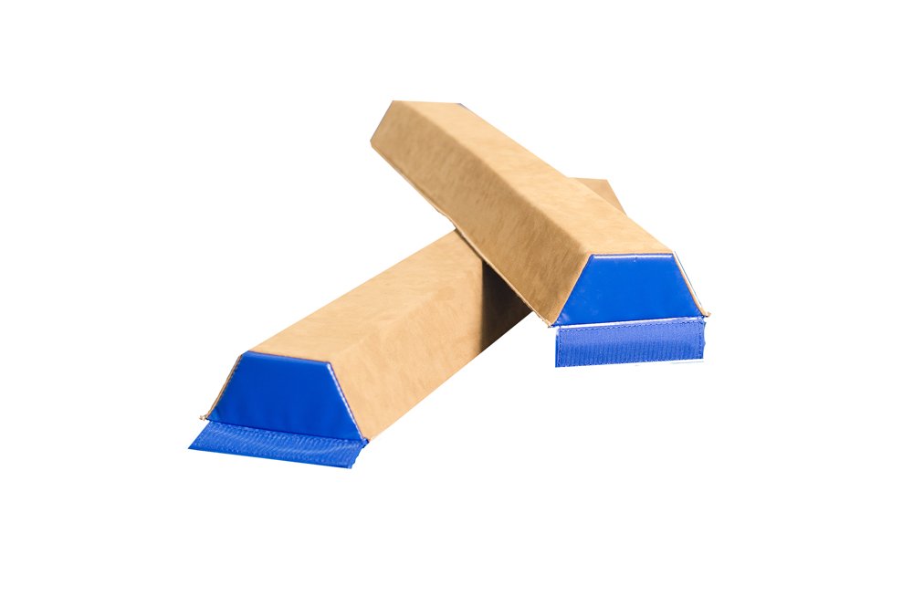 Tumbl Trak 4ft Sectional Gymnastics Training Floor Balance Beam (2 Pack), colors may vary