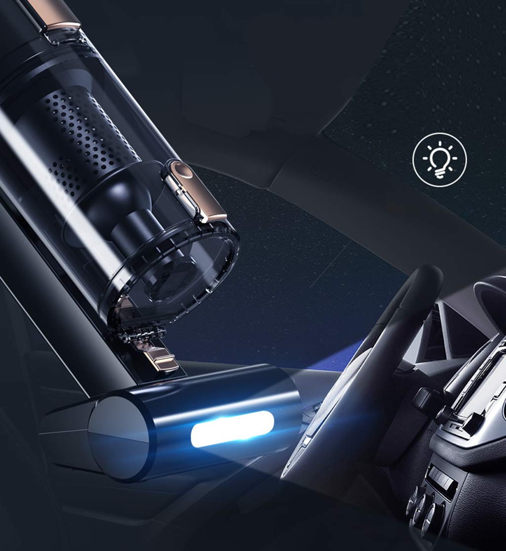 Veekar 110W High Power Portable Cordless Car Vacuum Cleaner Electric Floor Brush with Led Light