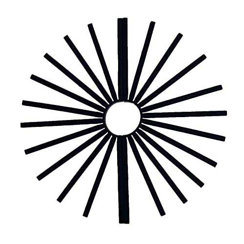Umbra 1010039-040 Fanfare Silicone Trivet (Set of 2) Black,4.1 x 2.9 x 0.5
