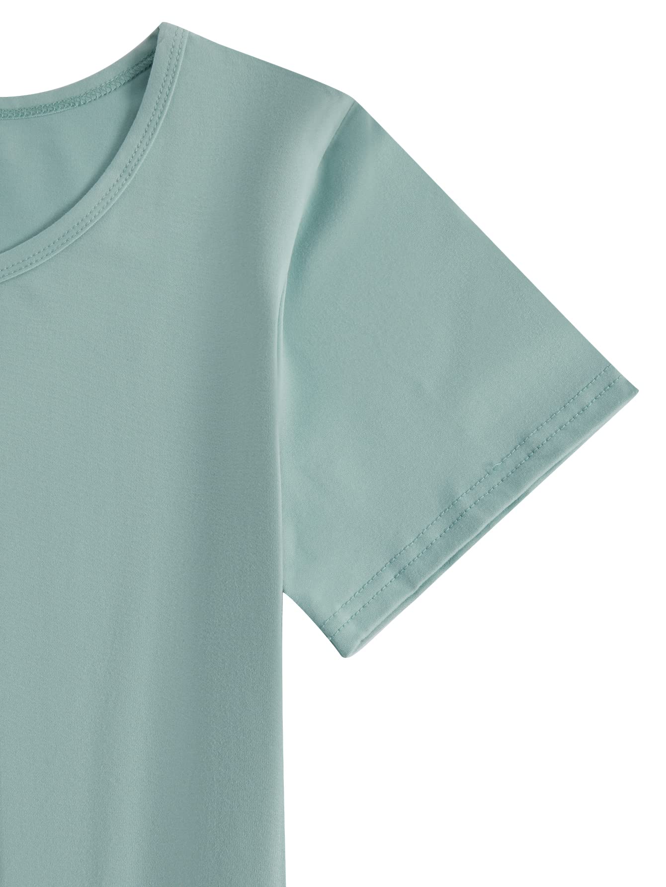 SweatyRocks Women's Cute Graphic Print Short Sleeve Crop Top with Shorts Pajama Set Blue Black Cow M