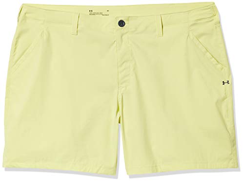 Under Armour Men's Fish Hunter 8-inch Shorts, Neo Yellow (730)/Pitch Gray, 44