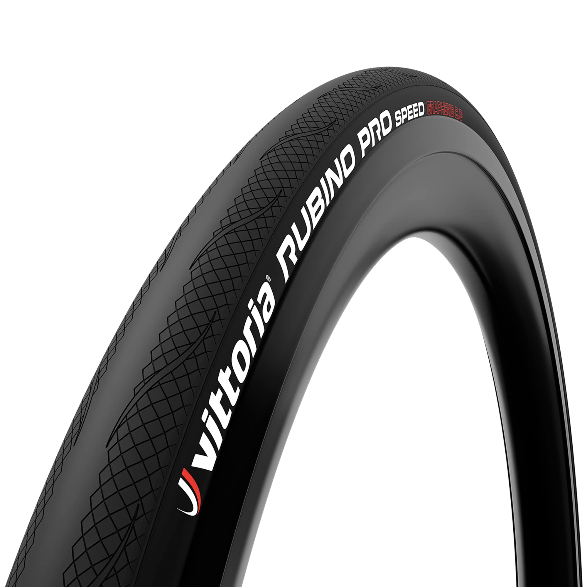 Vittoria Rubino Pro IV Speed G2.0 - Performance Road Bike Tire - Foldable Bicycle Tires (700x23c, Full Black)