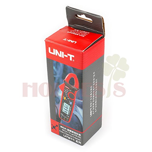 UNI-T UT211B 6000 Count True RMS 60A AC/DC 0.1mA Resolution Digital Clamp Meter Amperemeter with Resistance, Capacitance, Frequency Measurement and NCV Test