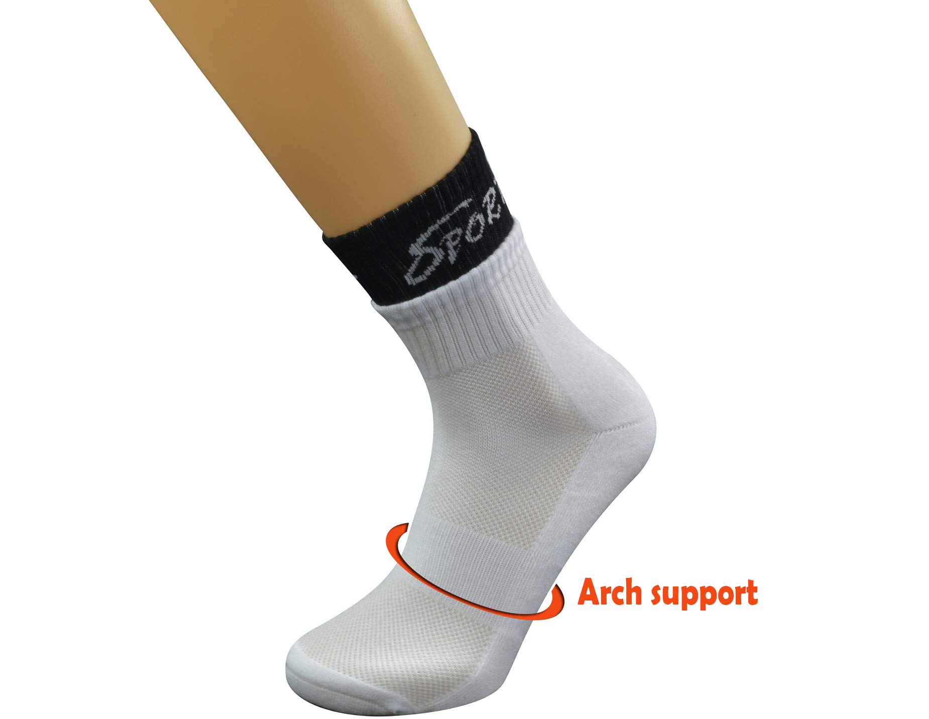 Yomandamor 5 Pairs Mens Bamboo Walking Socks Cushion Sports Quarter Seamless Socks