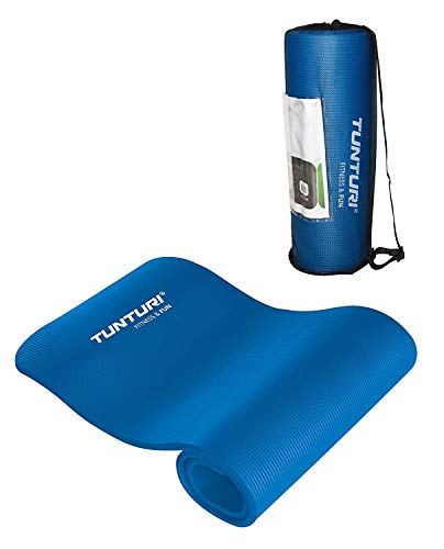 TUNTURI Non Slip Fitness Yoga Mat, Blue