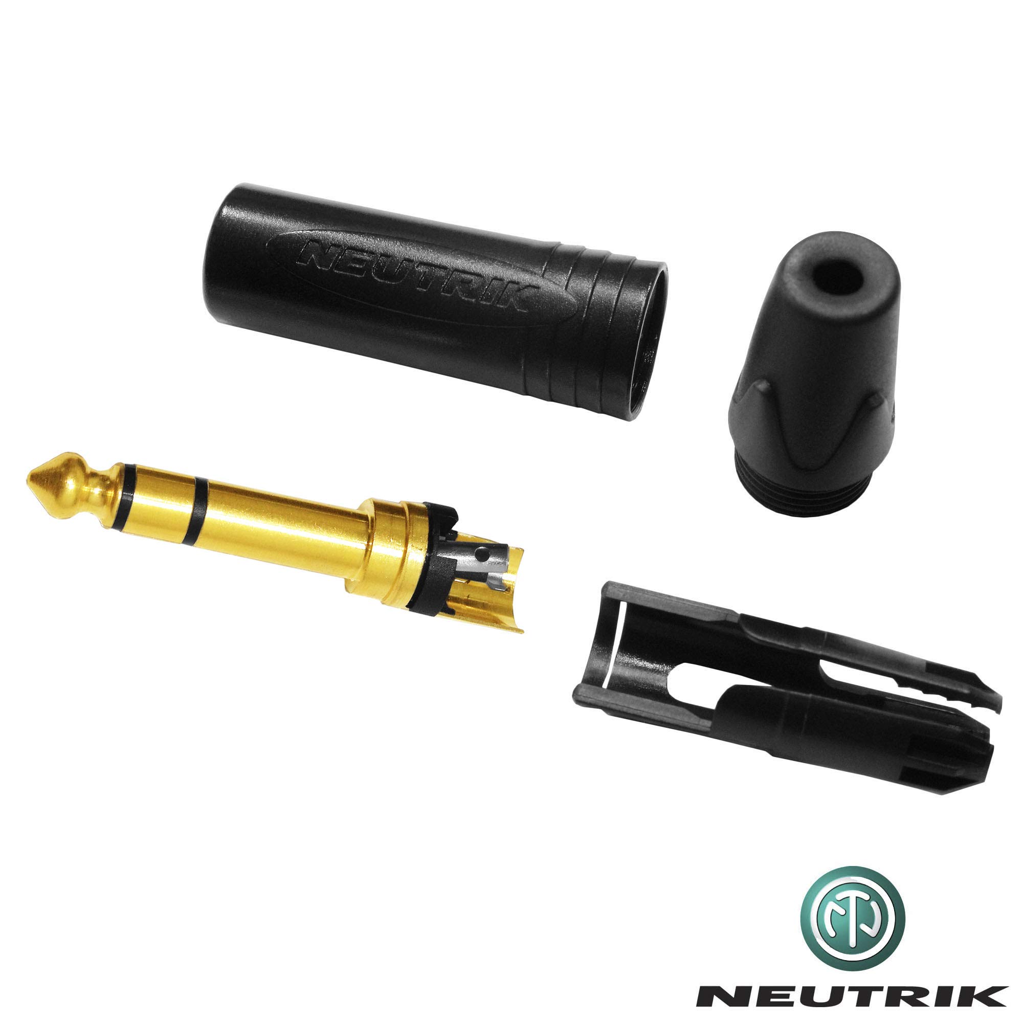 WORLDS BEST CABLES 10 Foot - Quad Balanced Patch Cable CUSTOM MADE using Mogami 2534 wire and Neutrik NP3X-B ¼ Inch (6.35mm) TRS Stereo Phone Plugs