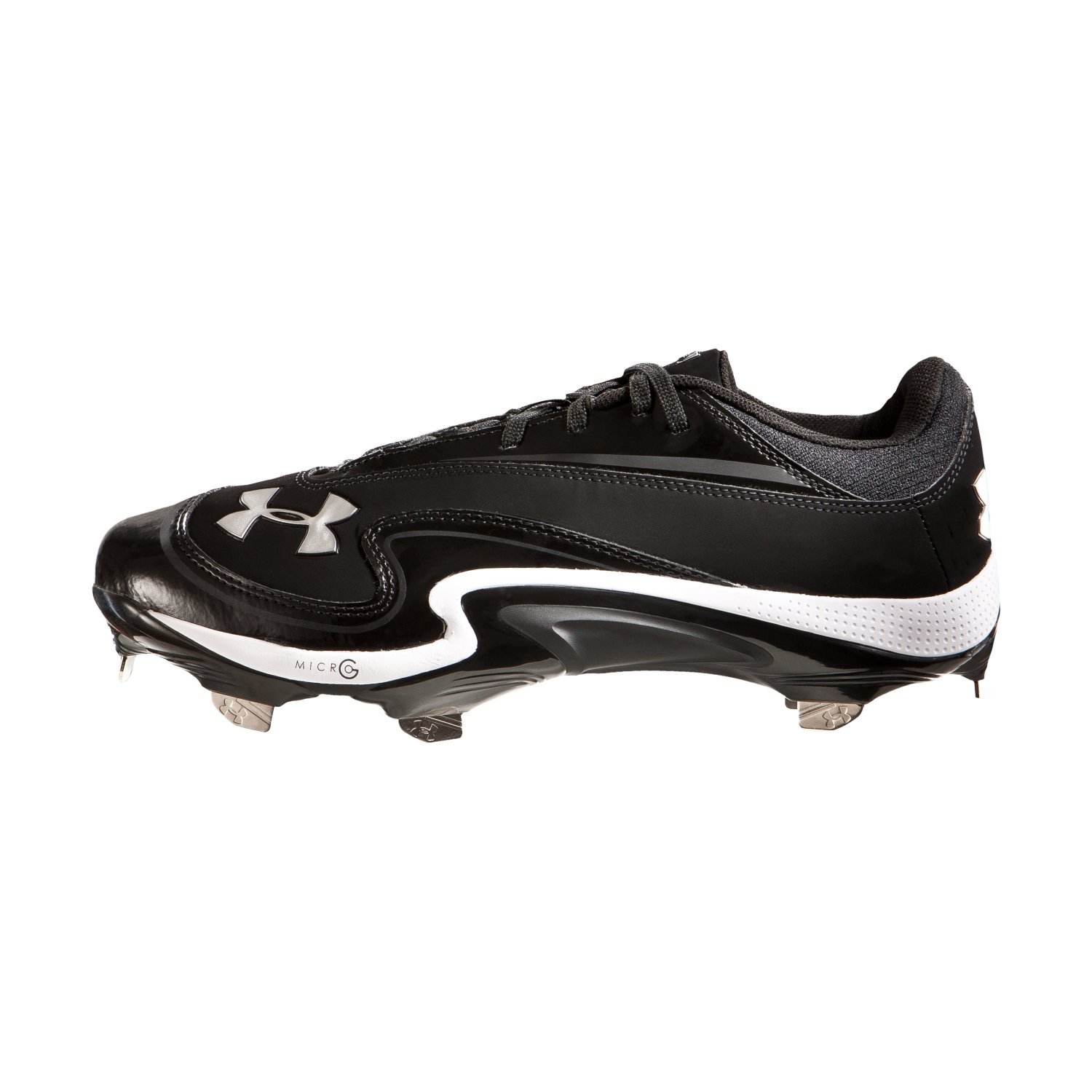 Under Armour Men's UA Natural III Low-Cut Baseball Cleats (13 D(M) US, Black/Kaleidescope/White)