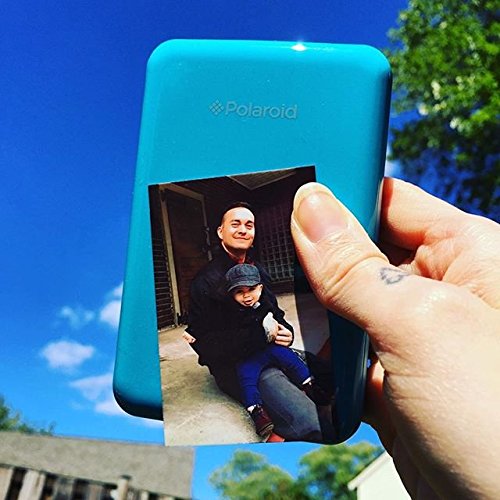 Zink Polaroid ZIP Wireless Mobile Photo Mini Printer (Blue) Compatible w/ iOS & Android, NFC & Bluetooth Devices
