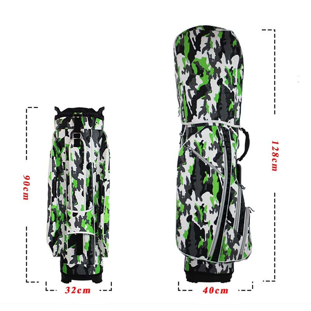 WANHUI 14-Way Divider Golf Cart Bag Premium Waterproof Carry Golf Stand Bag Lightweight Shoulder Golf Bag with Umbrella Holder, Golf Bag for The Driving Range, Par 3 and Executive Courses
