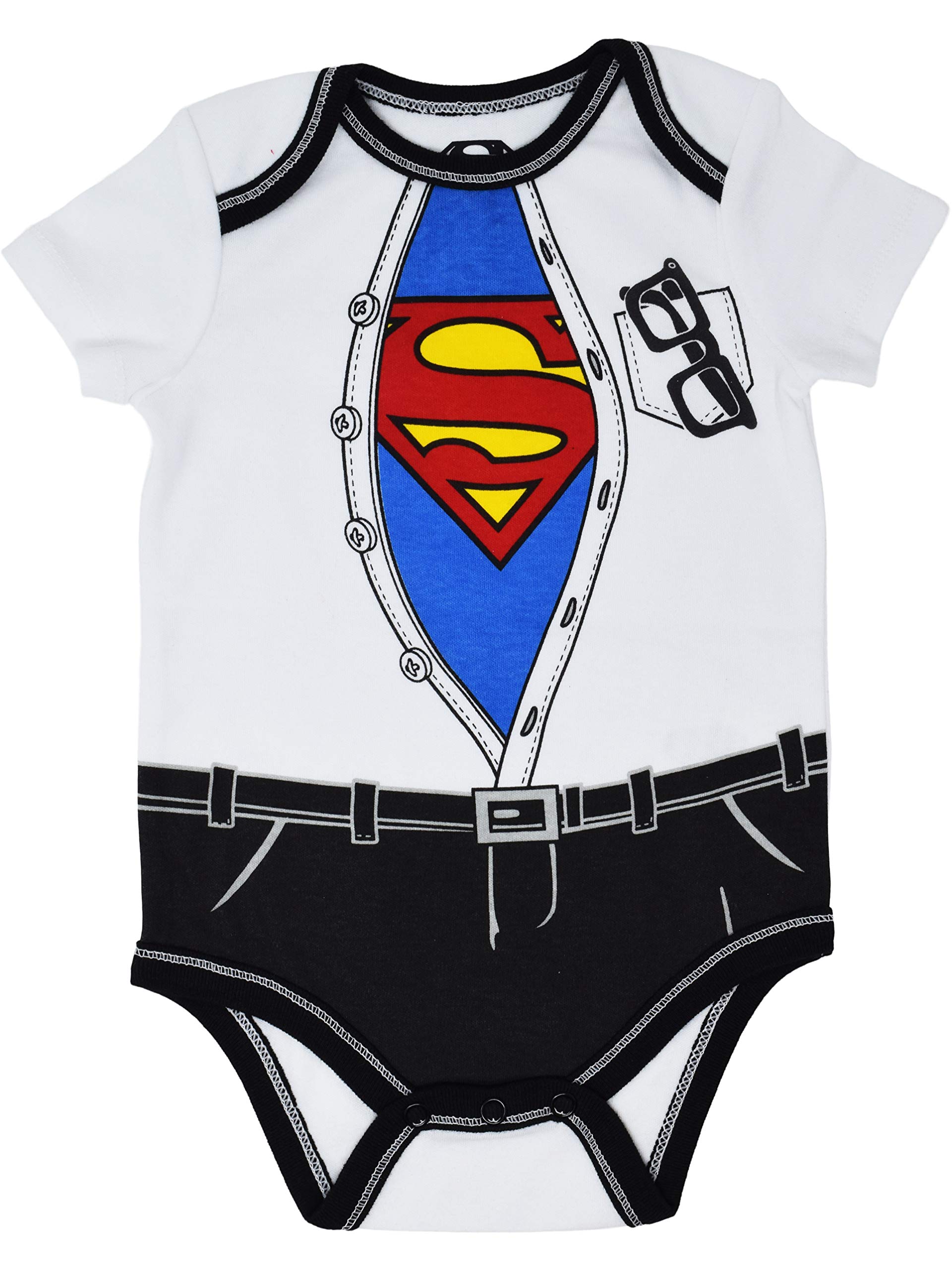Warner Bros. Superman Newborn Baby Boys 5 Piece Bodysuit Pants Outfit Clothing Set 3-6 Months