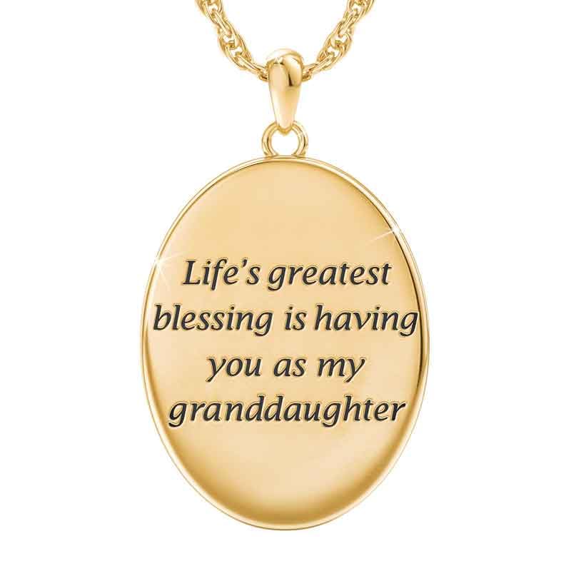 The Danbury Mint Grandaughter Greatest Blessing Pendant #1576-0010
