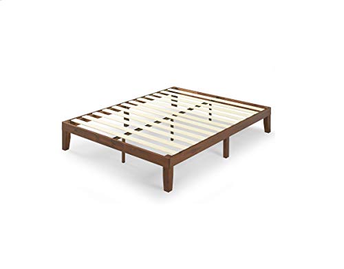 ZINUS Marissa Wood Platform Bed Frame / No Box Spring Needed / Wood Slat Support / Easy Assembly, Antique Espresso Finish, Queen