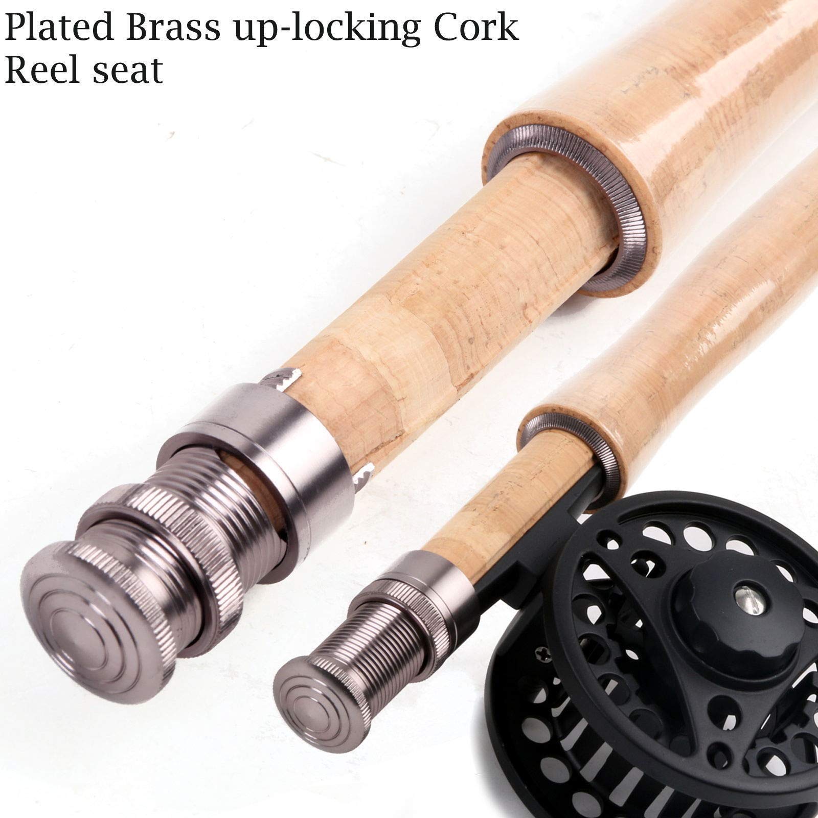 Unifishing-Fly-Rod-V-Light Series 1/2/3wt 6'/6'6"/7'/7'6"ft-Fly-Fishing-Rod-Small-Streamer (2wt 6ft 3piece)