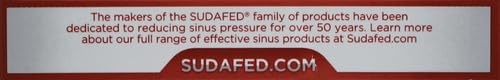 Sudafed PE Head Congestion + Mucus Relief Tablets for Sinus Pressure, Congestion, & Headache, Non-Drowsy Decongestant with Acetaminophen, Guaifenesin & Phenylephrine HCI, 24 ct