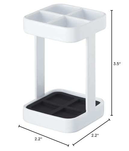 Yamazaki Home Tower Slim Toothbrush Stand β Bathroom Holder Organizer