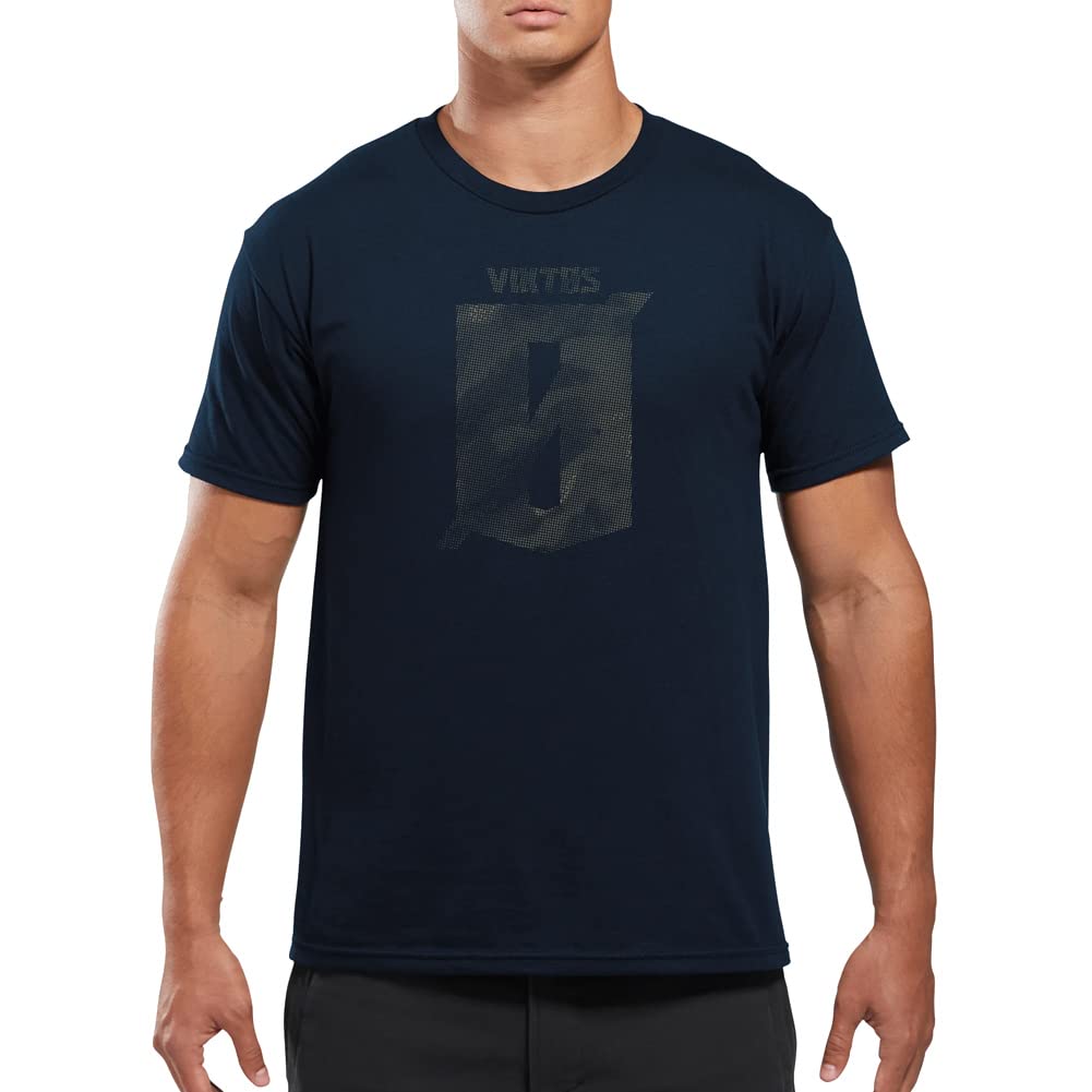 VIKTOS Men's Tonal Breakup Tee T-Shirt, Navy, Size: X-Large