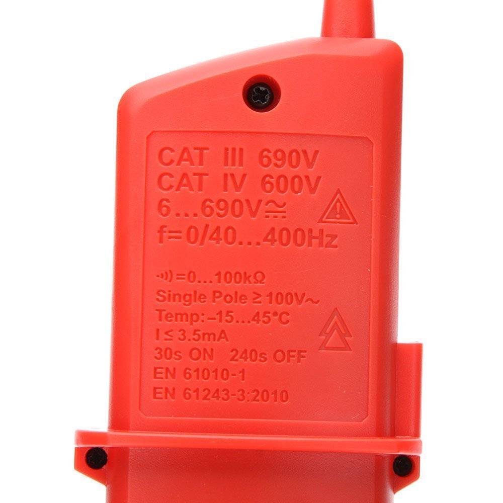 Uni-t Ut18d Auto Range Voltage and Continuity Tester with LCD Backlight Date Hold RCD Test