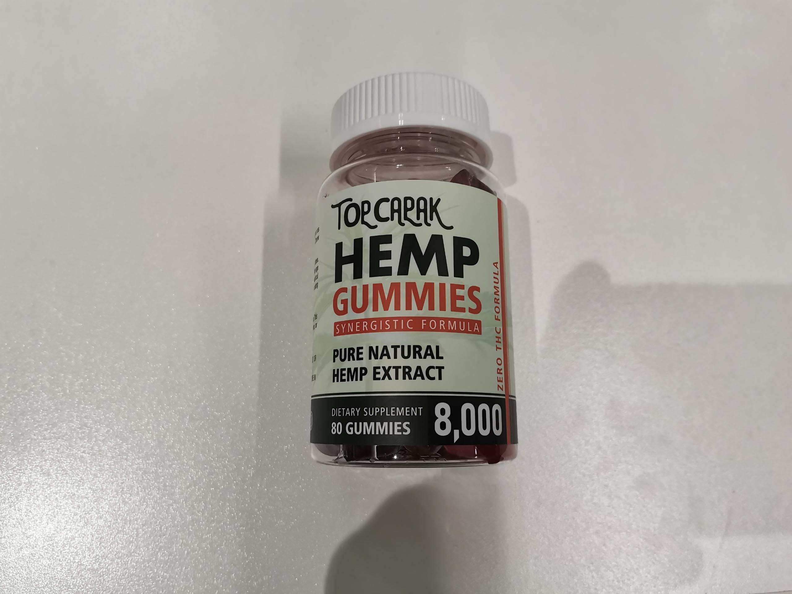 TOPCAPAK Organic Gummies Natural Edibles Fruity Flavor Made in USA