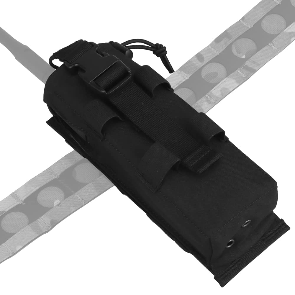 Tactical Radio Holster Duty Belt Walkie Talkie Pouch Mode of Eversion M OLLE Radio Pouch for Vest,Compatible PRC 152 148 Mainstream Military intercom Models (Green)