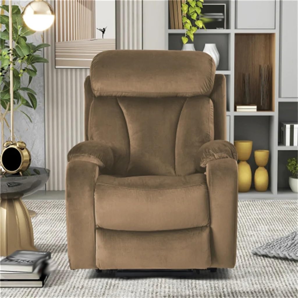 YASEZ Lift Chair Recliner for Elderly Power Remote Control Recliner Sofa Relax Soft Chair Cashmere Fabric Living Room