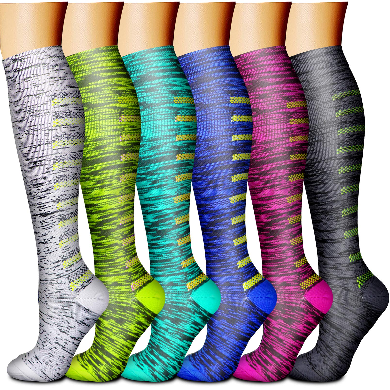 WITHYOU Compression Socks 15-20 mmHg is Best Athletic for Men & Women Running Flight Travel Pregnant