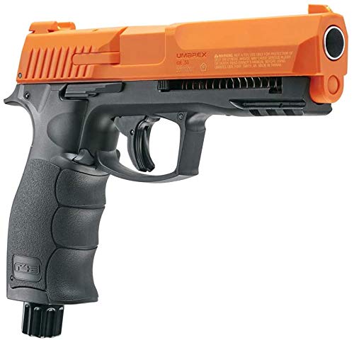 T4E by P2P HDP .50 Caliber Pepper Ball Air Pistol with Included 5X 12g CO2 Tanks and Free 10x Pepper Balls and 10x Rubber Balls Bundle